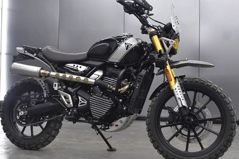 High Exhaust for Triumph Scrambler 400X - REM
