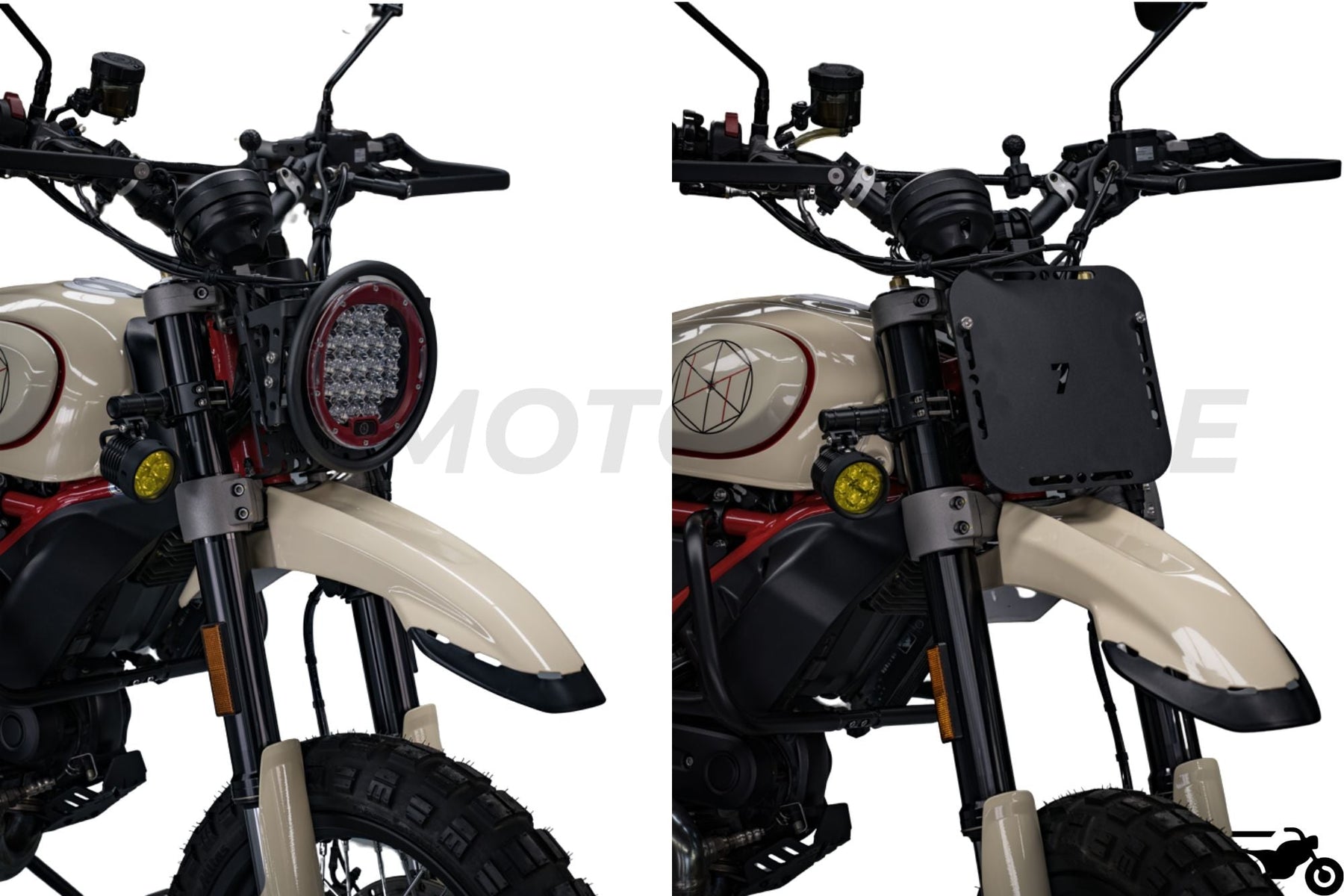 scrambler headlight - REM